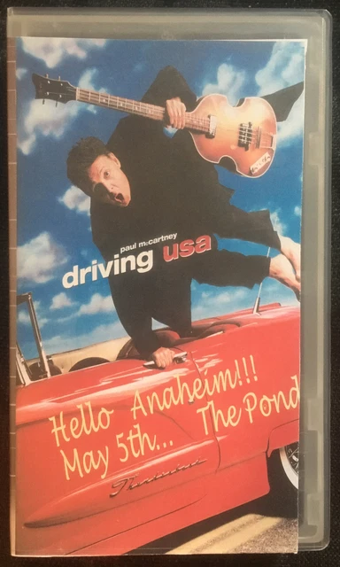 PAUL MCCARTNEY - Driving USA Hello Anaheim!!! May 5th 2002 VHS PAL ...
