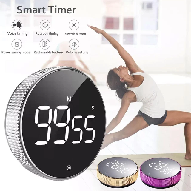 DIGITAL MAGNETIC KITCHEN Timer Clock LED Countdown Stopwatch for ...