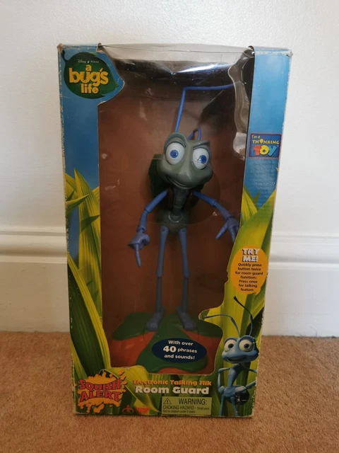 VINTAGE A BUG'S Life Flick Disney Pixar Room Guard 15'' Talking Figure ...