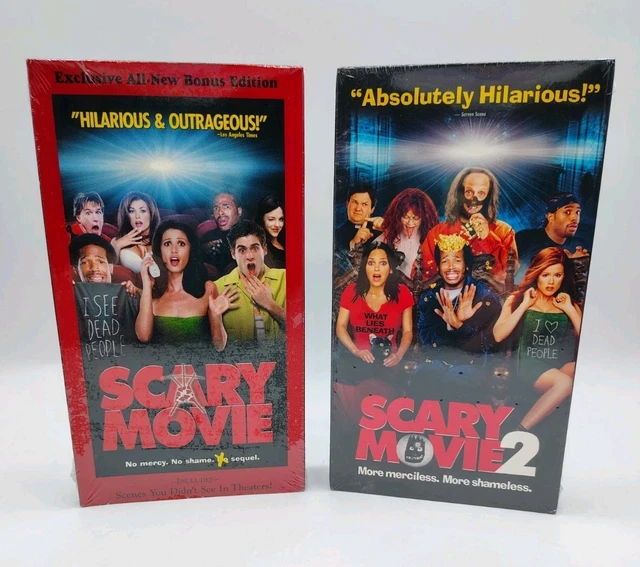 SET OF TWO Scary Movie VHS Tapes 1 & 2 New Still Sealed Vintage Vtg Set ...