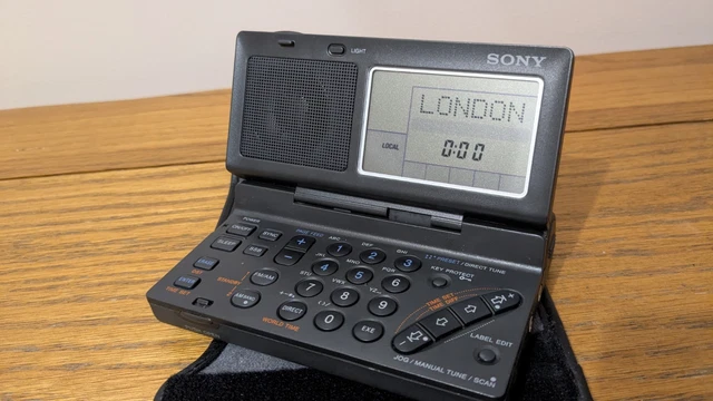 RARE SONY ICF-SW100 World Band Radio SW/MW/LW/FM SSB Shortwave Receiver ...