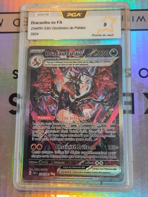 CARTE POKÉMON DRACAUFEU Ex Alt 234/091 Destinée De Paldea PCA 9 Fr EUR 220,00 - PicClick FR