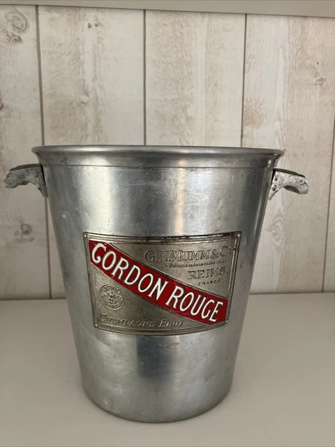 SEAU CHAMPAGNE ANCIEN MUMM cordon rouge Logo émaillé EUR 55,00 ...