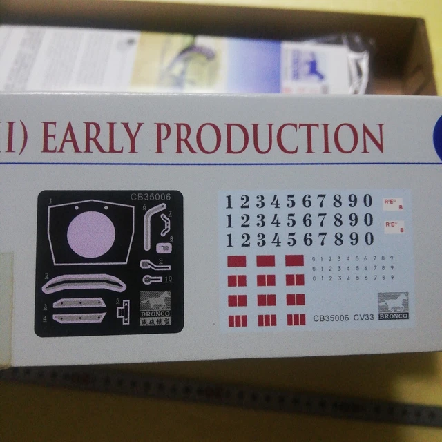 1/35 BRONCO BRONCO Italian CV3/33 Light Tank Early ion Type Etching ...