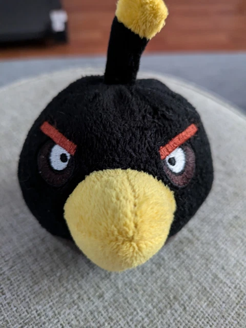 ANGRY BIRDS BLACK Bomb Bird - Plush Soft Toy - 2010 Commonwealth £14.24 ...