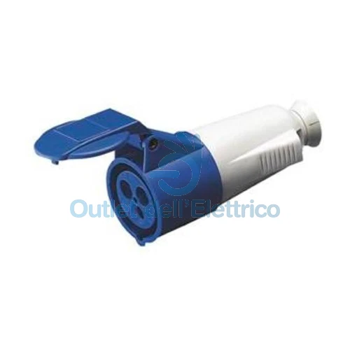 GEWISS MOBILE PROTECTED Socket 2P+T 32A 230V 6H GW62015 Industrial ...