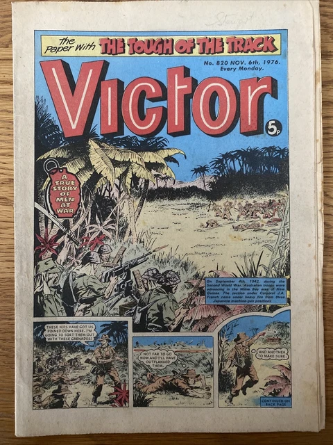 VICTOR #820 6/11/76 Tough Of The Track, Cadman DC Thompson UK Comic EUR ...