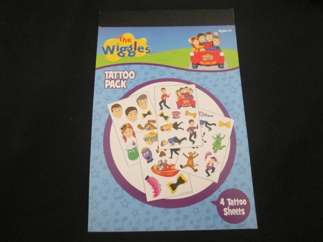THE WIGGLES WITH Emma Yellow Wiggle Tattoo Book - BRAND NEW - LICENSED $5.40 - PicClick AU
