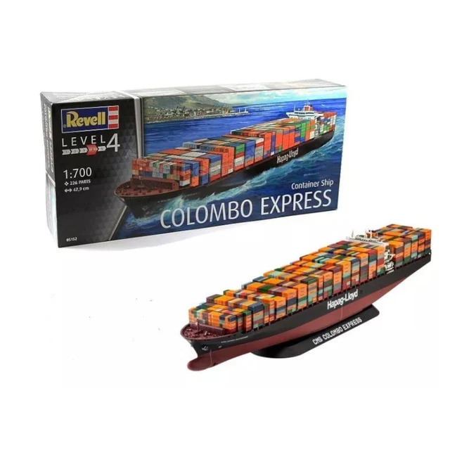 HAPAG-LLOYD CONTAINER SHIP Colombo Express Cargo Model Kit 1:700 Revell ...
