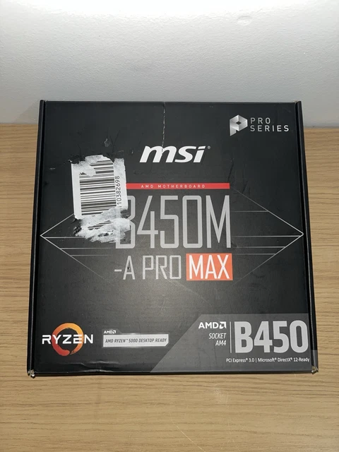MSI B450M-A PRO MAX Socket AM4 AMD DDR4 Motherboard £65.20 - PicClick UK