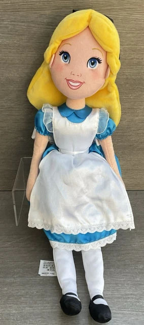 DISNEY STORE ALICE in Wonderland Princess Soft Plush Doll Stuffed Toy ...