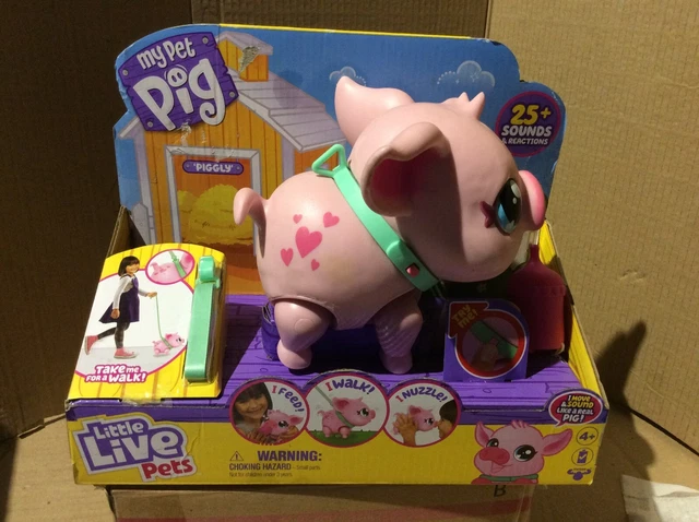 LITTLE LIVE PETS My Pet Pig Piggly Fun Interactive Talking Walking Toy ...