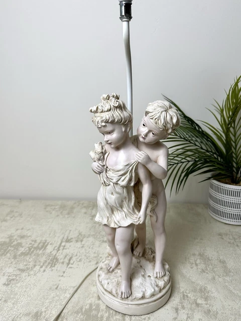 THE ACADEMY COLLECTION Table Lamp Of A Boy And Girl £37.10 - PicClick UK