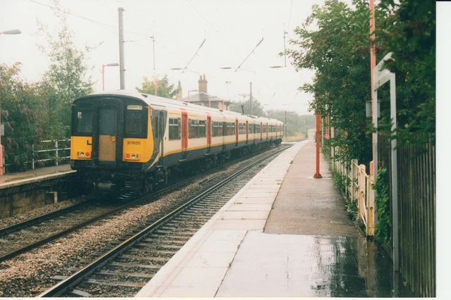 RAILWAY PHOTO CLASS 317 317655 @ Shelford 10/8/99 for Liverpool St £0. ...