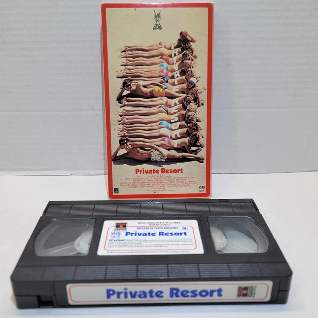 PRIVATE RESORT VHS Tape R-Rated 80’s Teen Comedy Johnny Depp 1985 ...