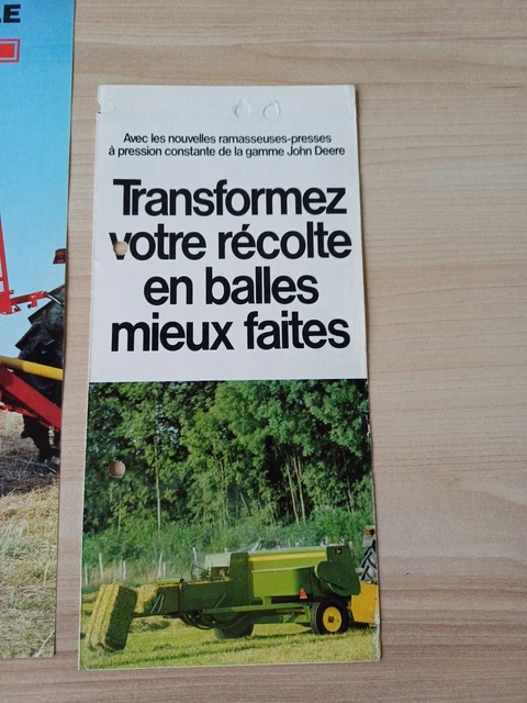 PROSPECTUS TRACTEUR PRESSE John Deere Traktor Prospekt EUR 1,50 - PicClick FR