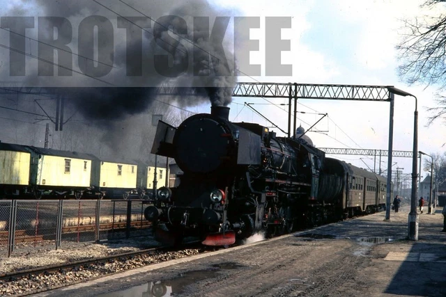 35MM SLIDE PKP Poland Railways Steam Loco Ty42 69 Korsze 1991 Original Polish £4.97 - PicClick UK