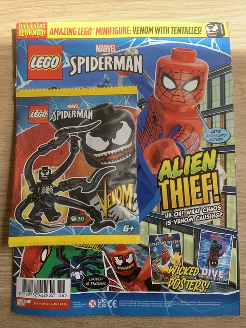 LEGO SUPERHERO LEGENDS magazine Spider-Man #2 2022 + Carnage MiniFigure ...