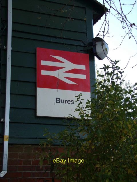 PHOTO 6X4 BURES Railway Station sign 2 c2019 EUR 2,82 - PicClick FR