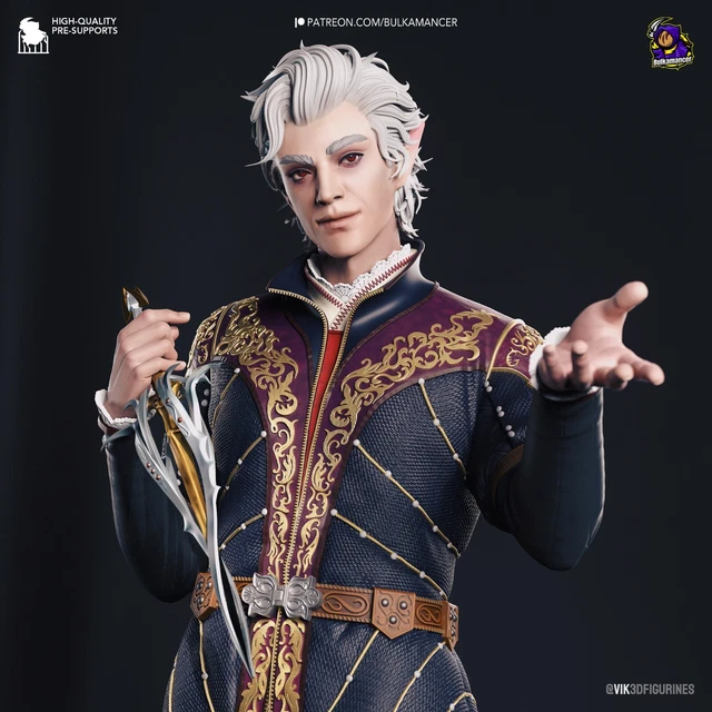 ASTARION FIGURE 1/8 Scale Resin Model Kit (Baldur's Gate) $84.00 ...