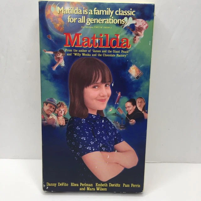 VINTAGE MATILDA VHS Tape Roald Dahl Mara Wilson Danny Devito Rhea ...