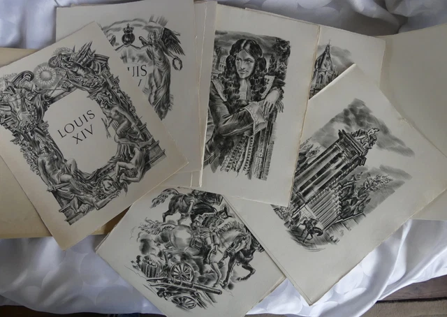 [VERSAILLES] SAINT-SIMON / DECARIS (ill. ) DESSIN ORIGINAL+ Suite + EX ...