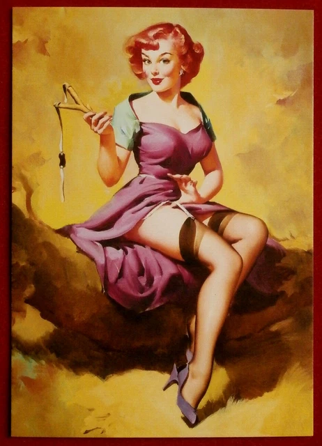 Gil Elvgren Pin Up Card 24 Catapult Eur 7 12 Picclick It