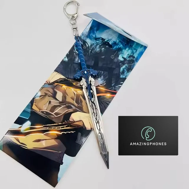 SOLO LEVELING DEMON King's Longsword Key Ring - Sung Jinwoo Keyring ...