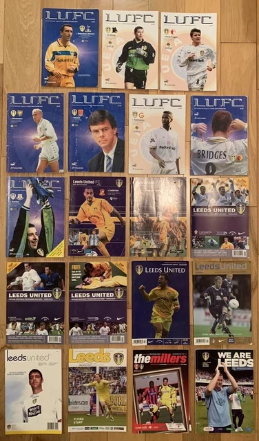 LEEDS UNITED (LUFC) Football Programmes - Job Lot of 19 (2000 onwards ...