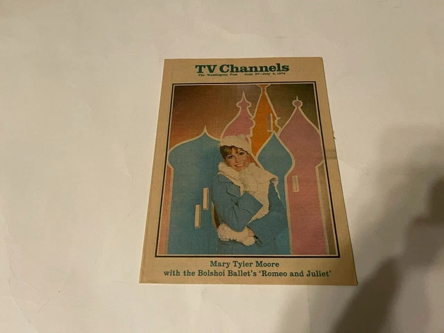 JULY 3, 1976 Washington Post TV Channels MagaZINE, MARY TYLER MOORE £26 ...