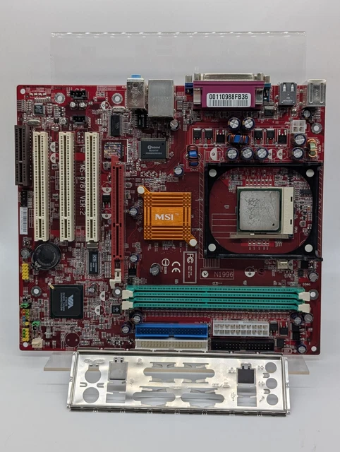 MICRO-STAR MSI MS-6787 VER: 2 Motherboard Socket 478, with Processor ...