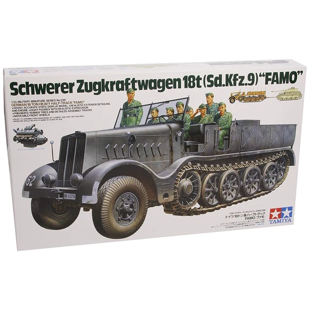 TAMIYA 35239 WWII Special Automotive 9 Famo Half Chain 18 Ton Model 1: ...