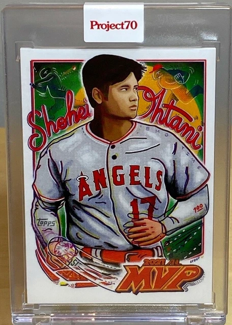 SHOHEI OHTANI TOPPS 2021 PROJECT 70 x EFDOT #772 MVP CARD PRINT RUN ...
