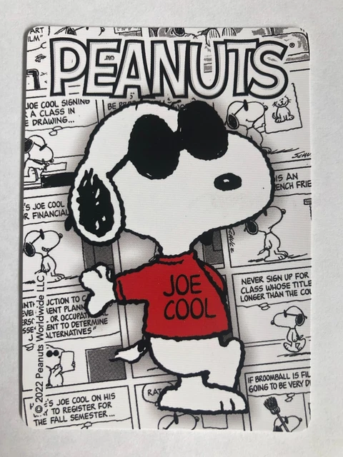 SNOOPY DOG SCHULZ Peanuts Gang Joe Cool Comic New Poker Swap Playing ...
