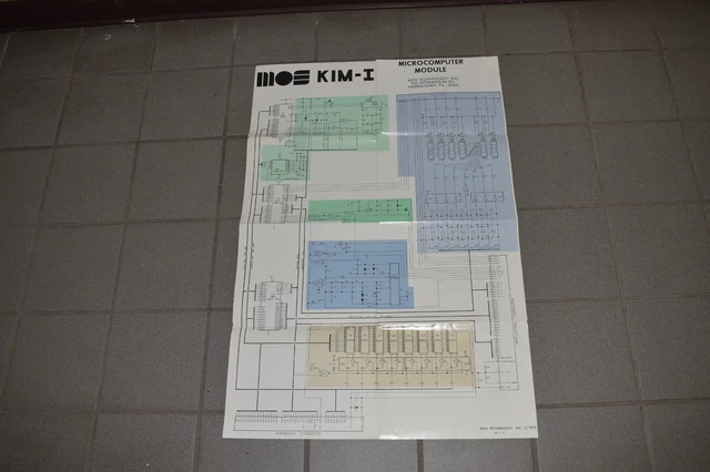 *KB* MOS Microcomputers Kim-I Module 23" X34" Poster (Vwd12) $250.00 ...