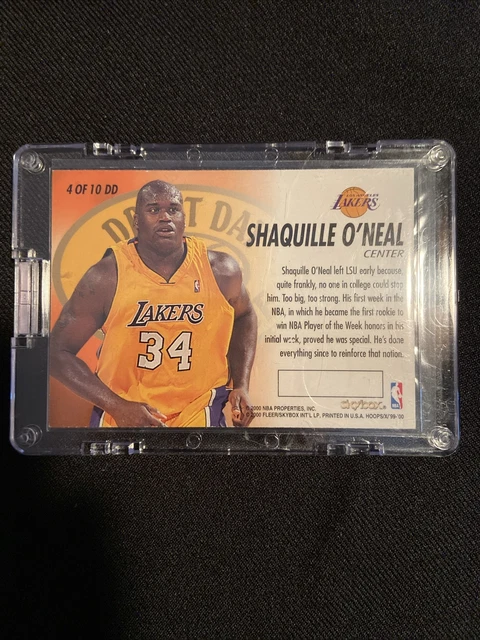 CARTE RÉFRACTEUR FOIL SHAQUILLE O'NEAL 2000 NBA Draft Day Dominance # 4 sur 10 DD EUR 4,66 ...