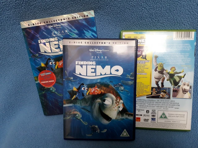 WALT DISNEY DVD - Finding Nemo plus Dreamworks Shrek 2. £9.00 - PicClick UK