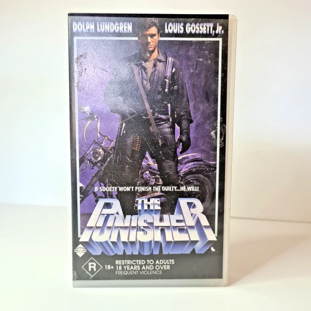 THE PUNISHER MOVIE 1989 Vintage the Punisher VHS Vintage R Rated Movie ...