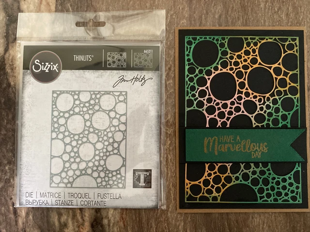 TIM HOLTZ SIZZIX Thinlits Dies - BUBBLING Circles Background £20.47 - PicClick UK