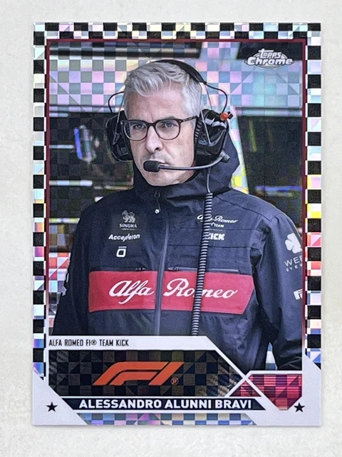 ALESSANDRO ALUNNI BRAVI 2023 Topps Bandiera a scacchiera F1 X-Fractor #100 EUR 5,62 - PicClick IT