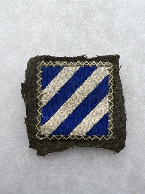 WW2 US ARMY 3rd Infantry Division Patch Uniform Removed Worn (V460 $10. ...