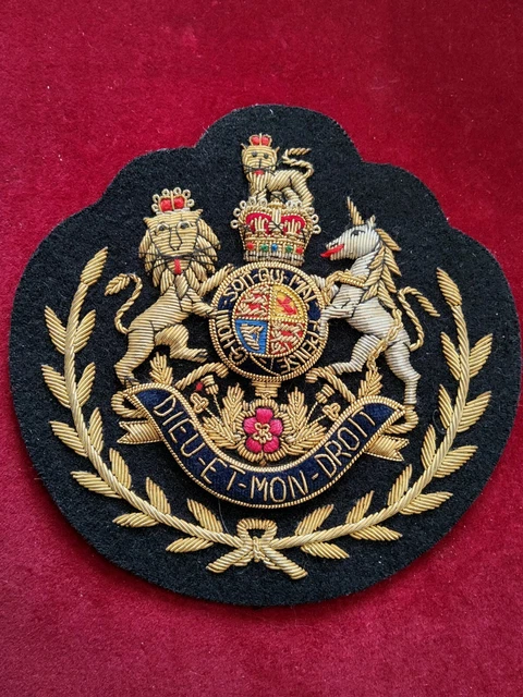 GENUINE X LARGE Guards Division Regimental Sergeant Major WO1 Bullion ...