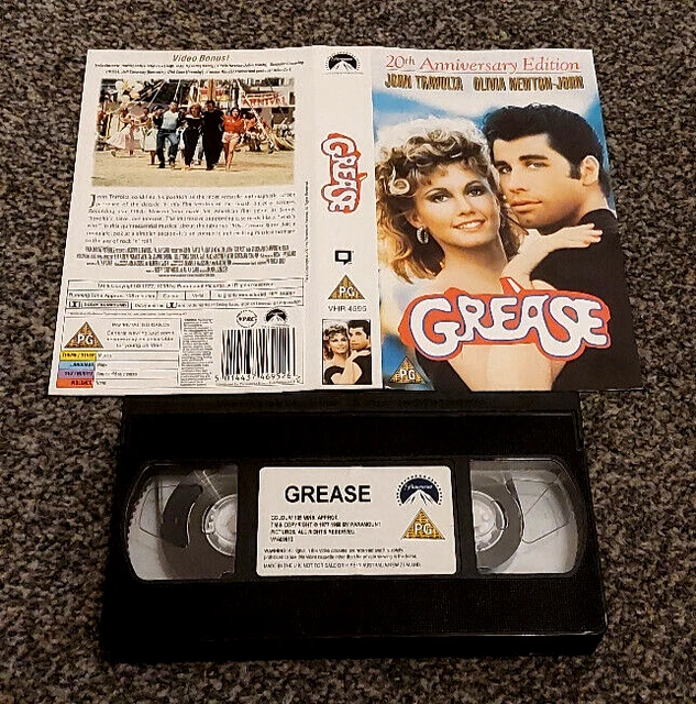 GREASE 20TH ANNIVERSARY Edition C4 Sleeve And Tape Only Pal Vhs Video £ ...