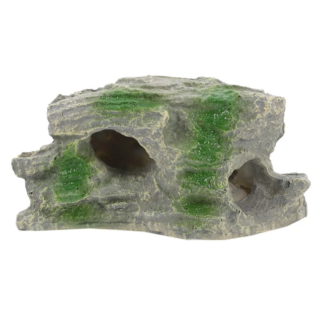 LARGE REPTILE HIDE Aquarium Hideout Accessories Decor Resin Mountain ...