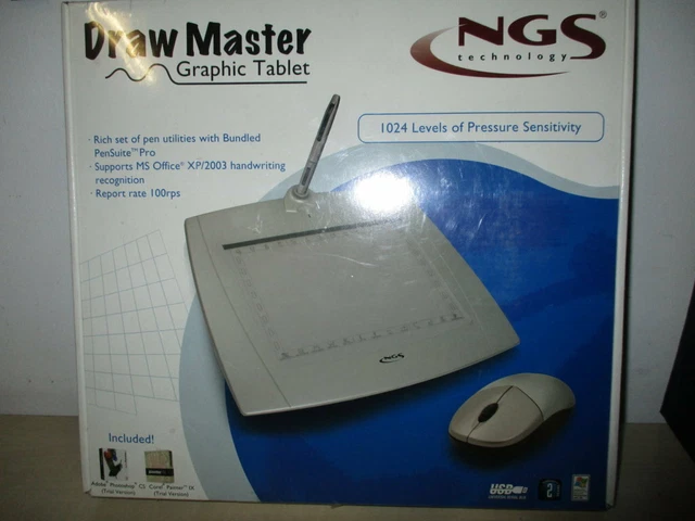 GRAPHIC TABLET - DRAW MASTER NGS 1024 LEVELS OF PRESURE / tableta ...