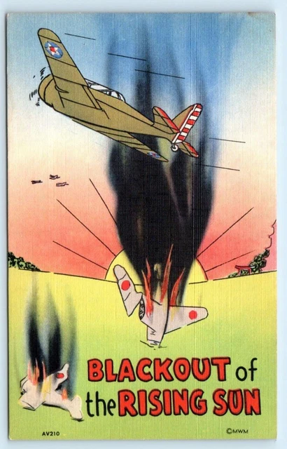 WWII MILITARY COMIC "BLACKOUT of the RISING SUN" Japanese Plane 1940s ...