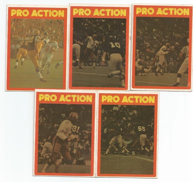 1972 OPC CFL Pro Action Full Subset Set Cards #118 To 131 Ex/Nr Mint ...