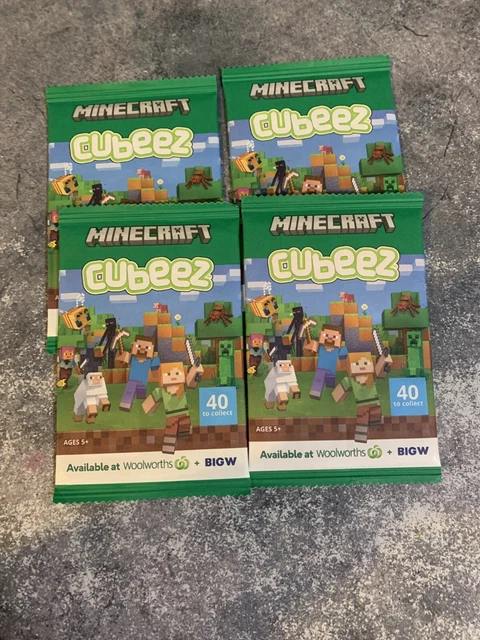 5 X WOOLWORTHS Minecraft Cubeez Unopened Packs 2025 $7.00 - PicClick AU