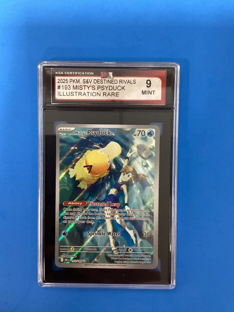 2025 PKM. S&V Destined Rivals #193 Misty’s Psyduck ILLUSTRATION RARE KSA 9 $99.95 - PicClick CA