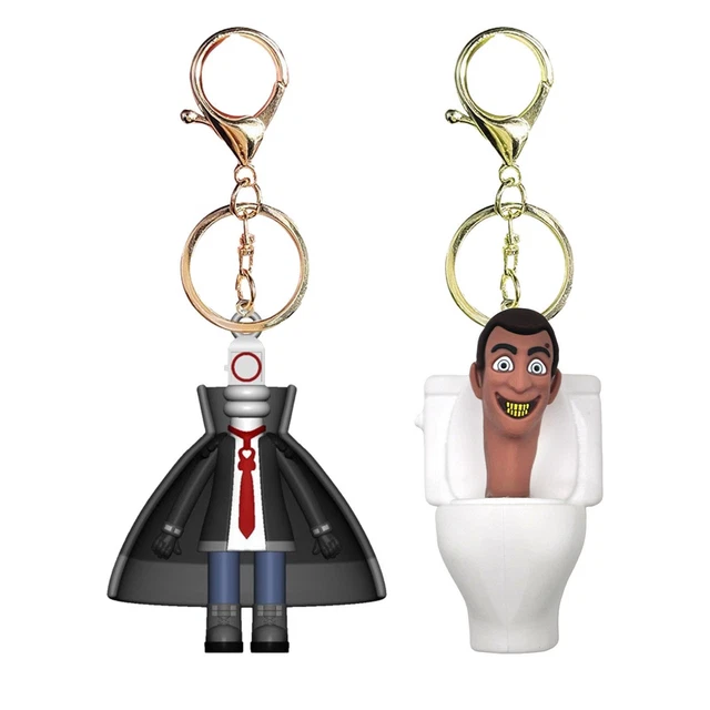 1*SKIBIDI TOILET FIGURE Keychain,Skibidi Dop Toy Toilet Figure Child Gifts Doll EUR 12,35 ...